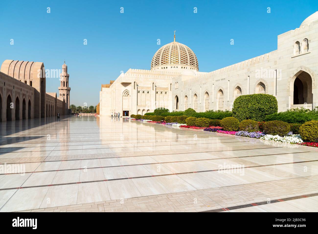 The Sultan Qaboos Grand Mosque in Muscat, Oman, Middle East Stock Photo ...