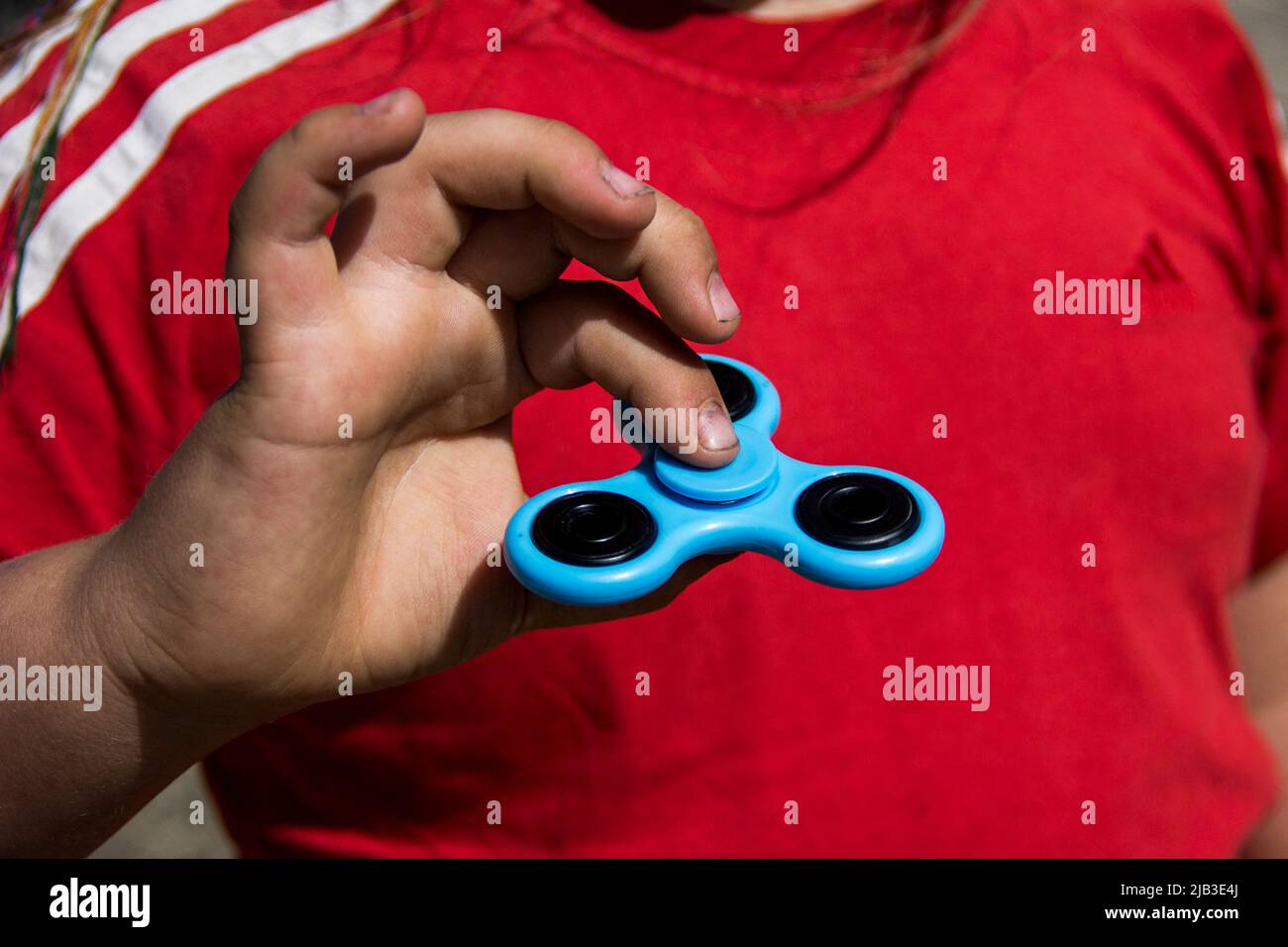Illustration of the Hand Spinner, a game for children. France Stock ...