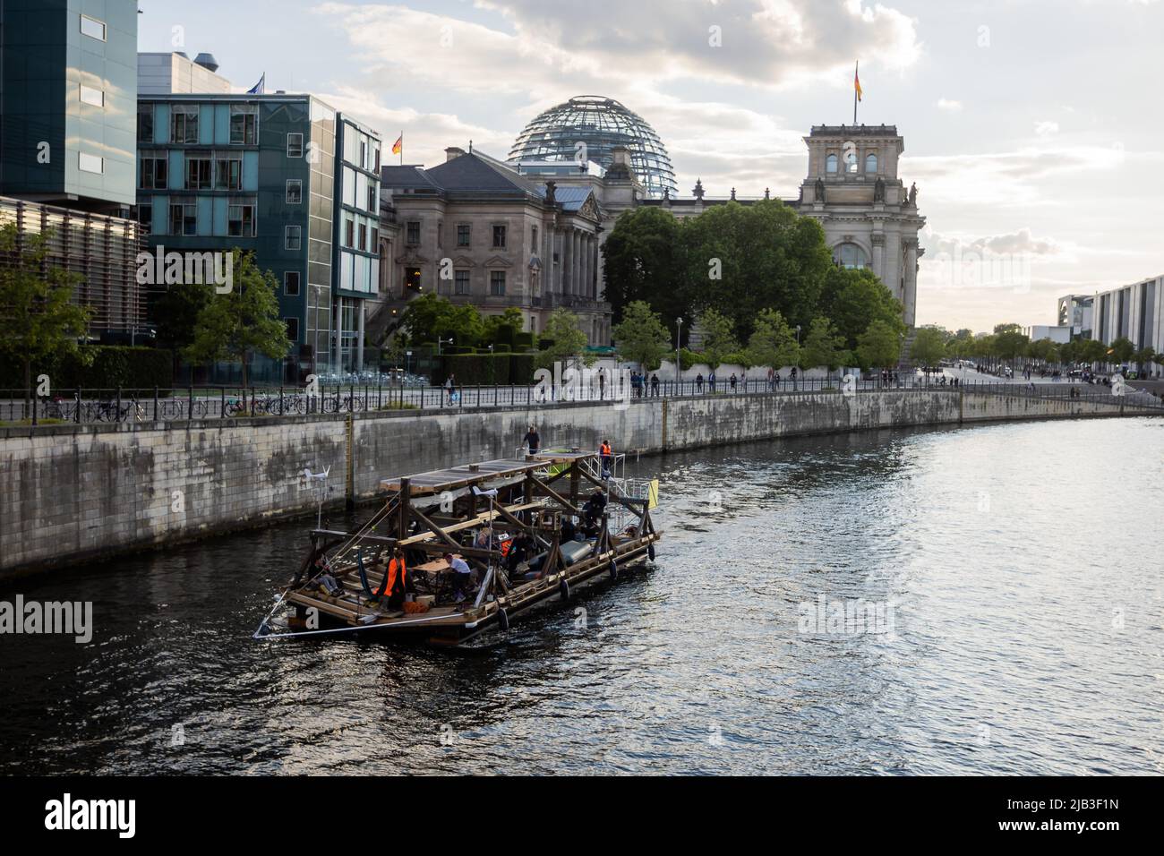 Berlin, Germany. 02nd June, 2022. The ship of the documenta project ...
