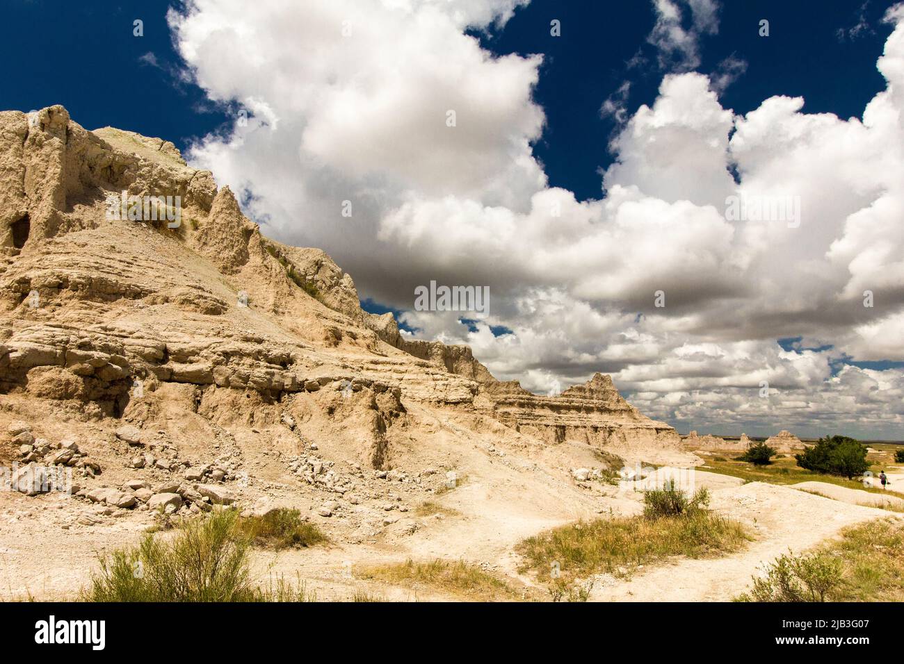 Views from the Notch Trail, Badlands National Park, South Dakota Stock ...