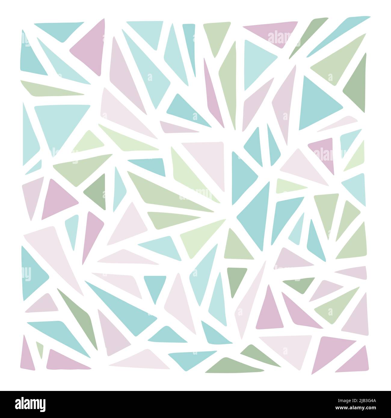 Vector pastel colors various triangle abstract shapes. Cute Boho ...