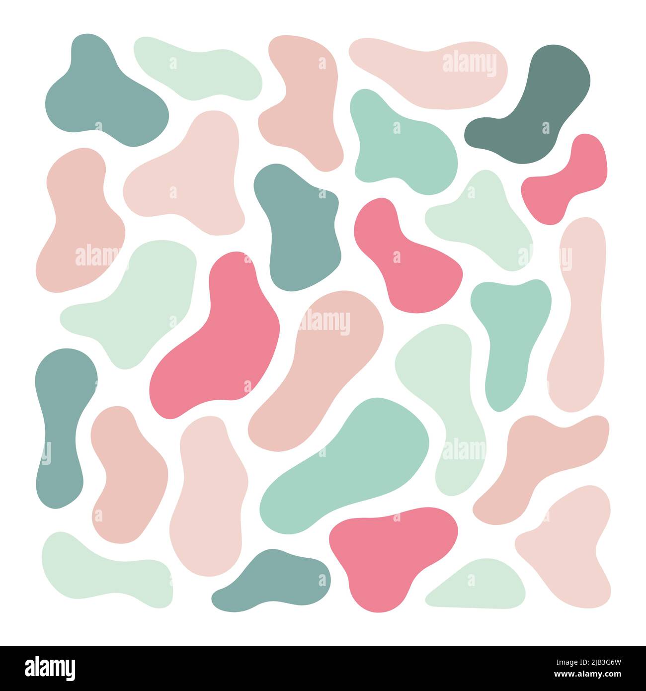 Vector pastel colors various abstract shapes. Cute Boho nursery clipart ...