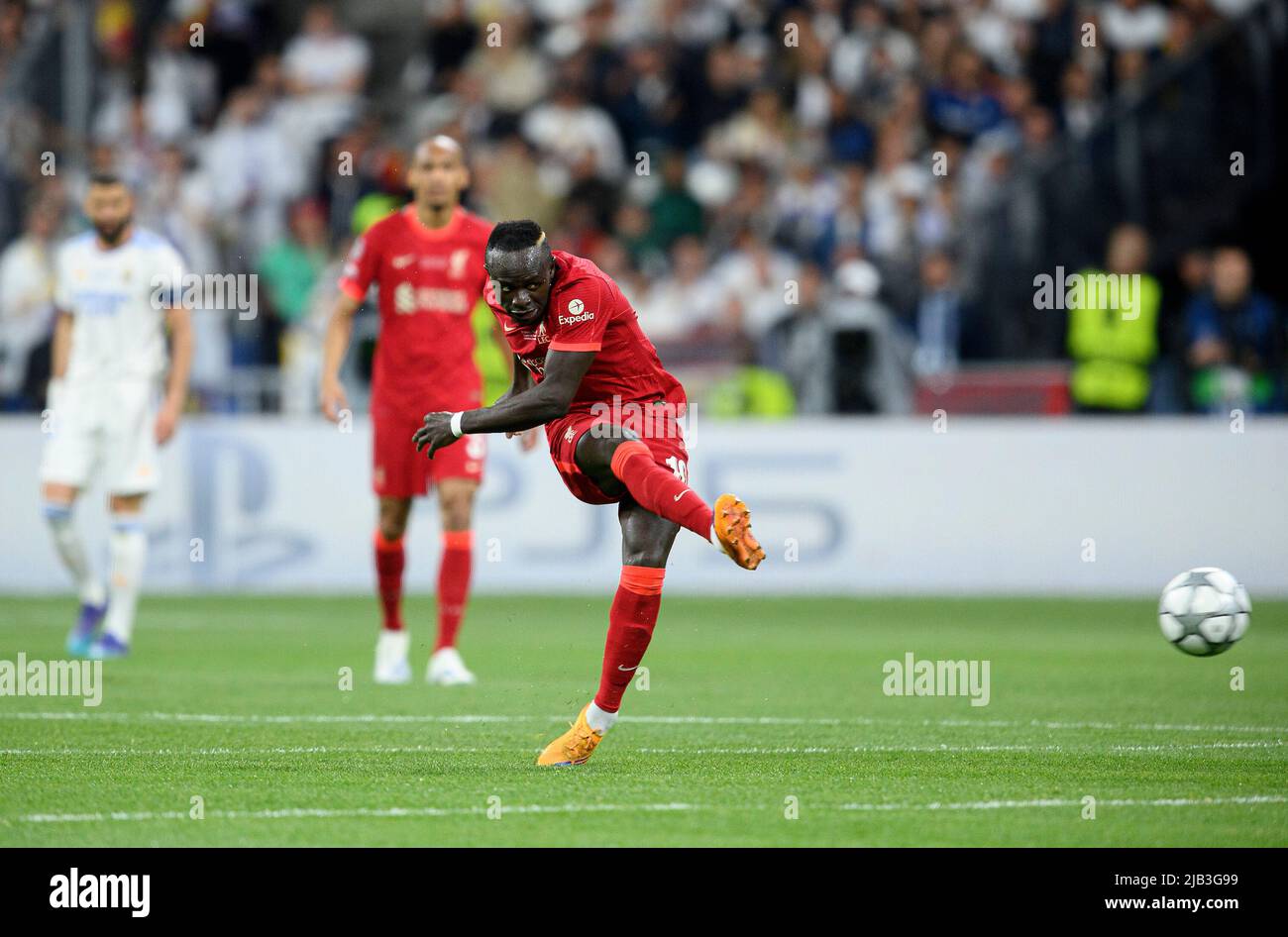 Sadio MANE (LFC) Action, Soccer Champions League Final 2022, Liverpool ...