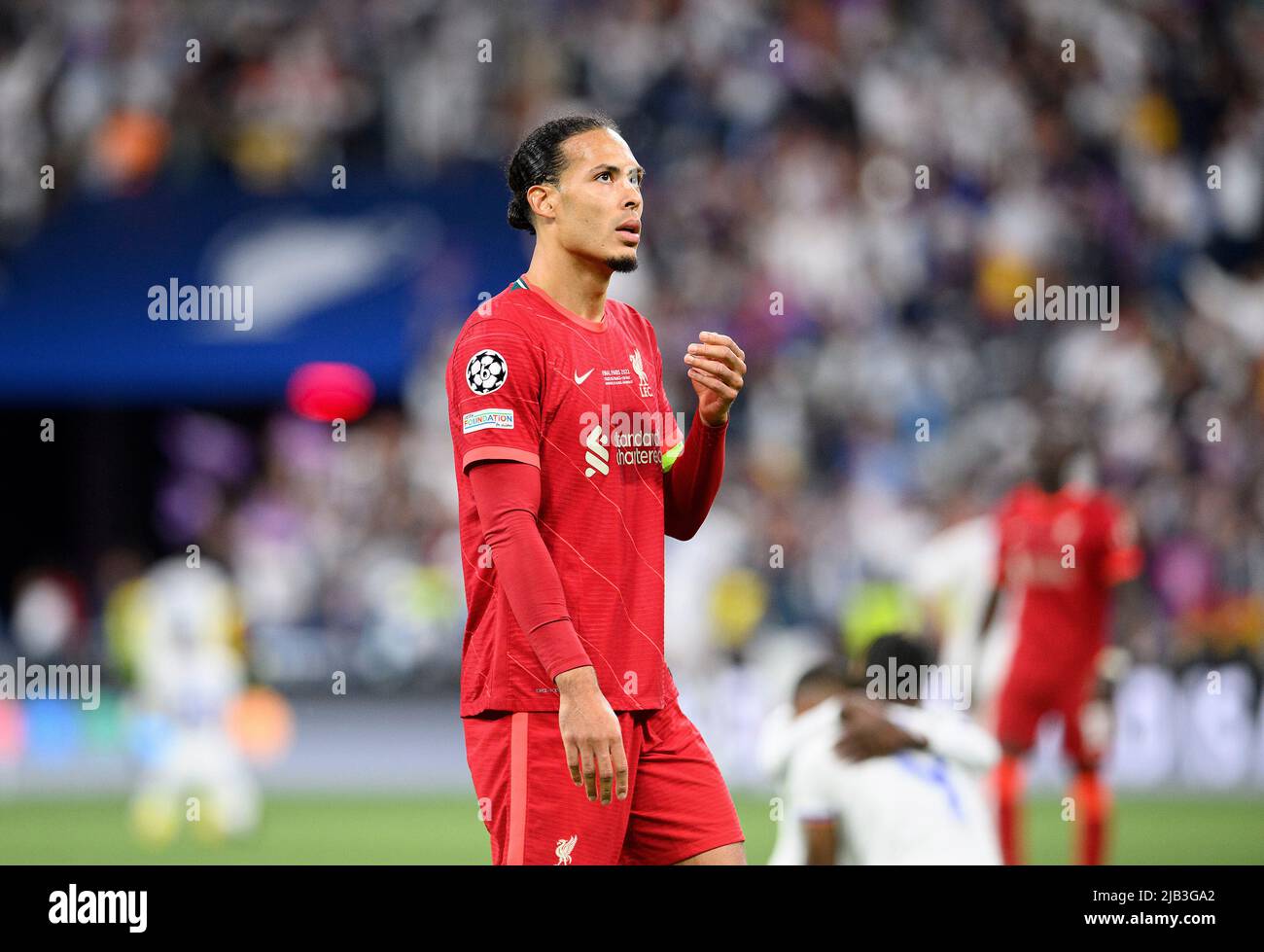 Virgil VAN DIJK (LFC) gesture gesture, Soccer Champions League Final ...