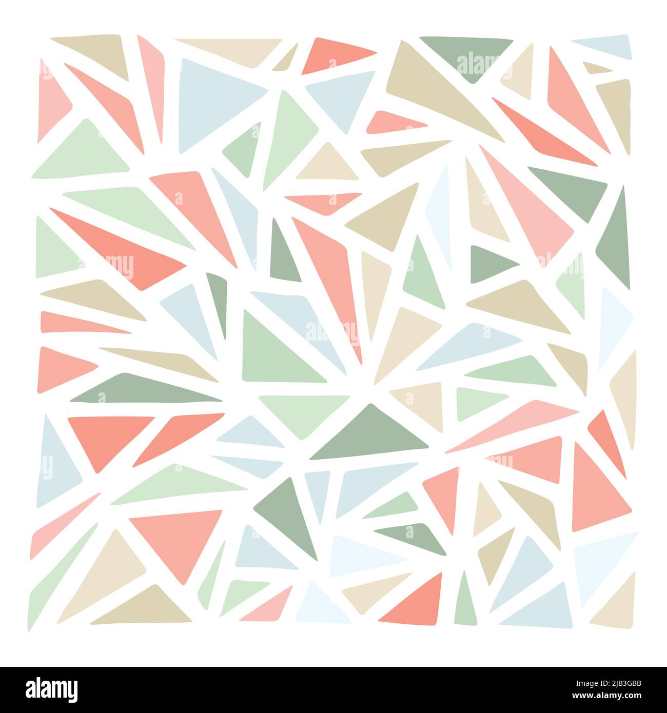 Vector pastel colors various triangle abstract shapes. Cute Boho ...