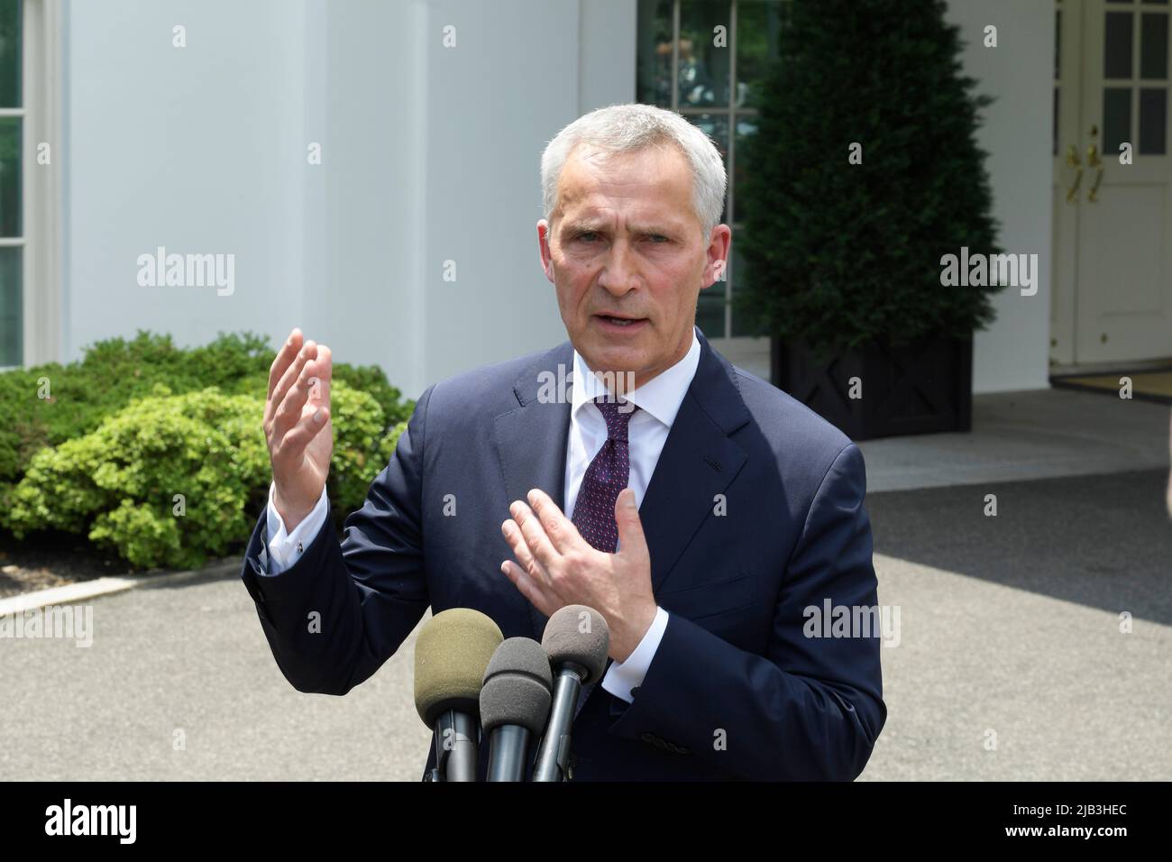 Washington, USA. 02nd June, 2022. NATO Secretary General Jens ...