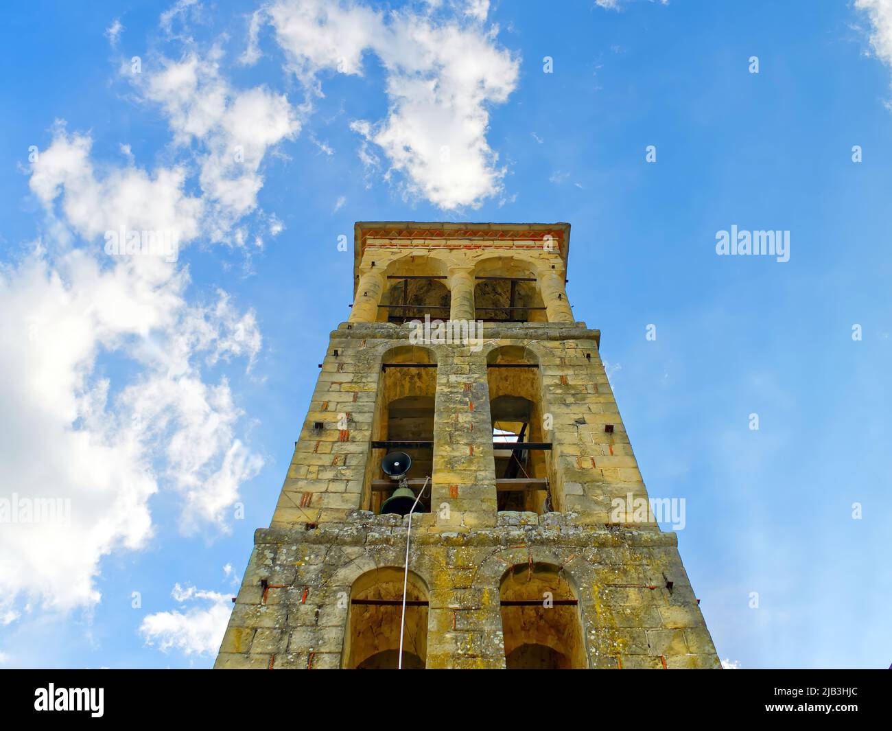 bell tower of Byzantine Church of the Assumption of Virgin Mary in ...