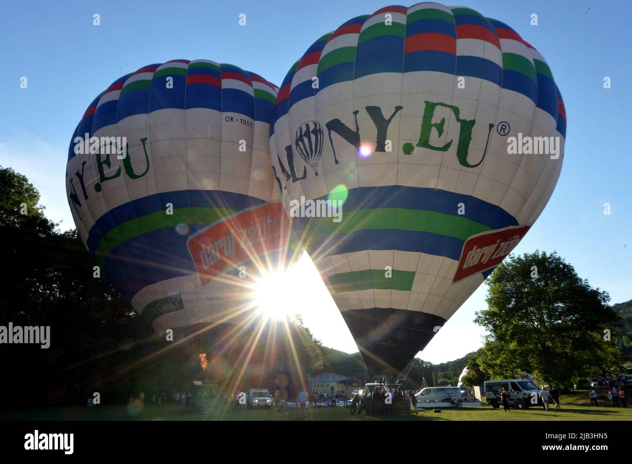 Brestek, Czech Republic. 2nd June, 2022. Balloonists from Balony.Eu ...