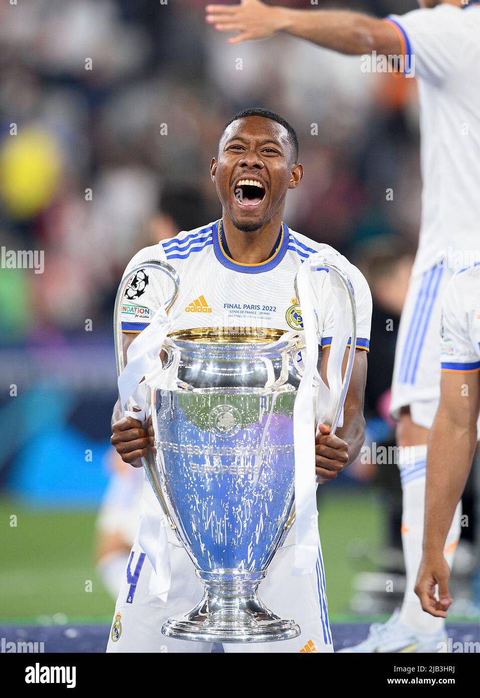 Award ceremony, David ALABA (Real) with cup, football Champions League ...
