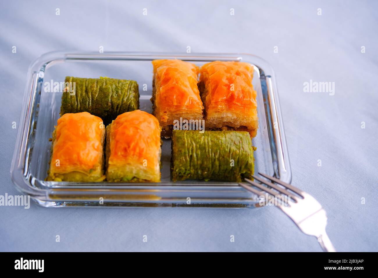 Traditional middle eastern, Turkish and Arabic sweet desert made of ...