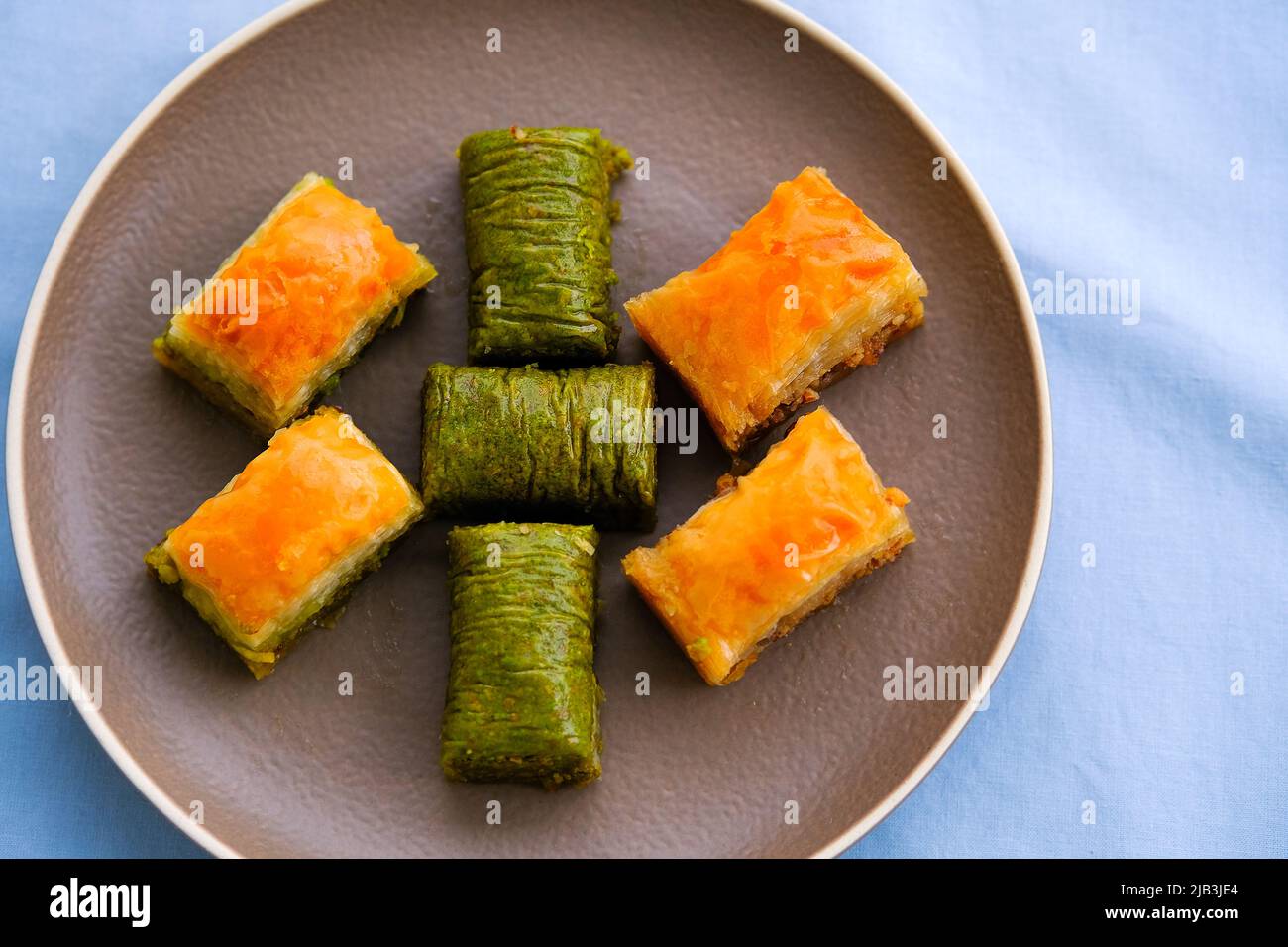 Traditional middle eastern, Turkish and Arabic sweet desert made of ...