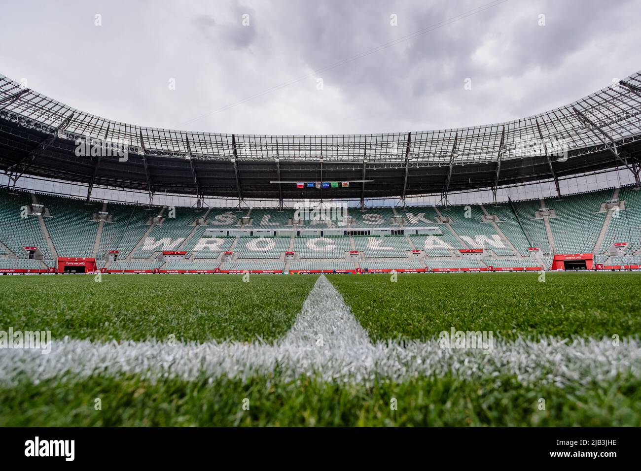 WROCŁAW, POLAND - 01 JUNE 2022: The Tarczyński Arena prior to the ...