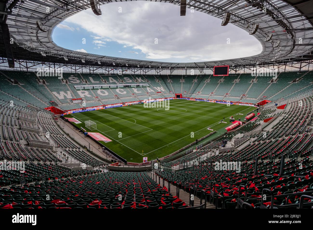 WROCŁAW, POLAND - 01 JUNE 2022: The Tarczyński Arena prior to the ...