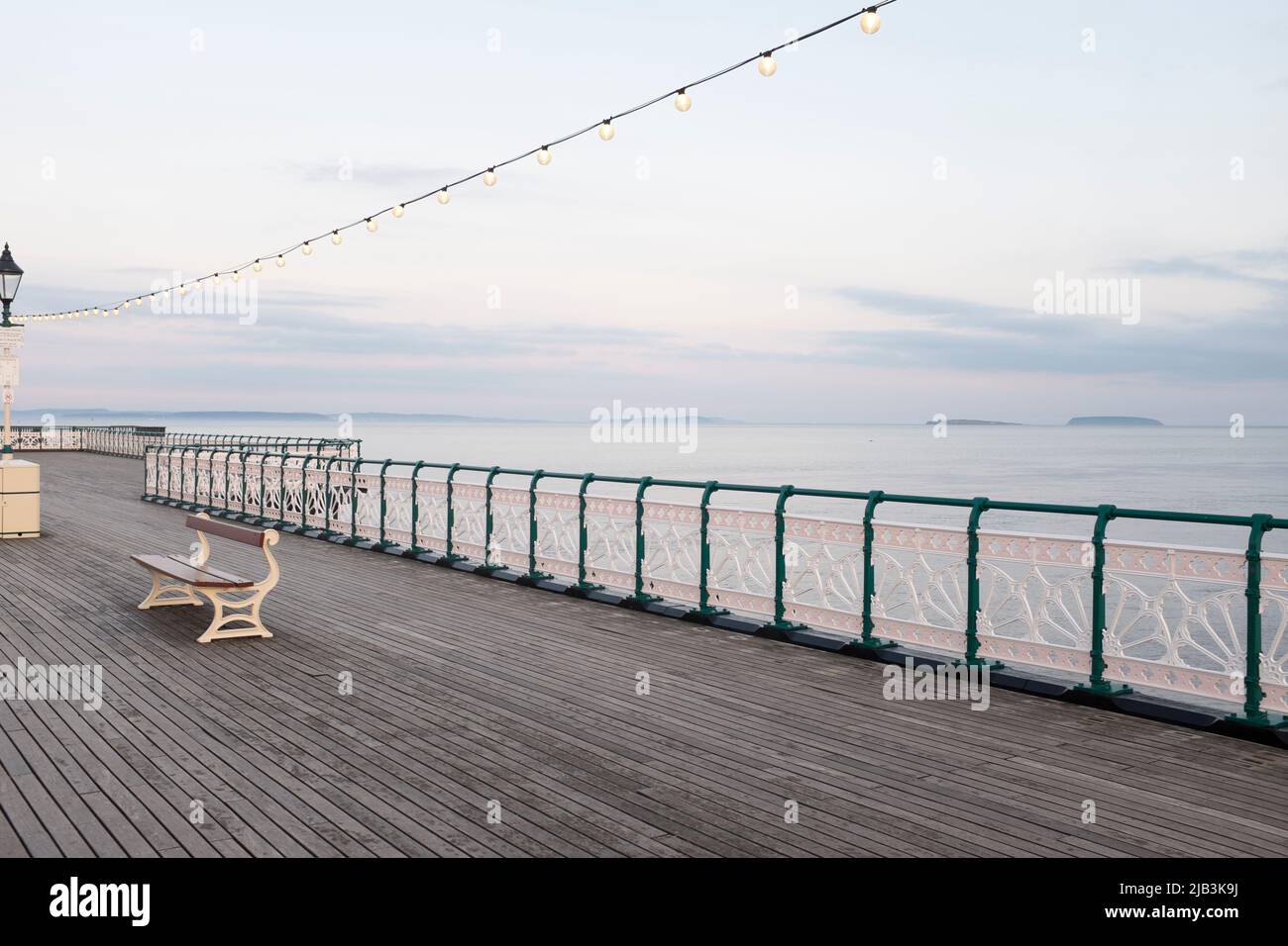 The Victorian Pier at Penarth South Wales Stock Photo - Alamy