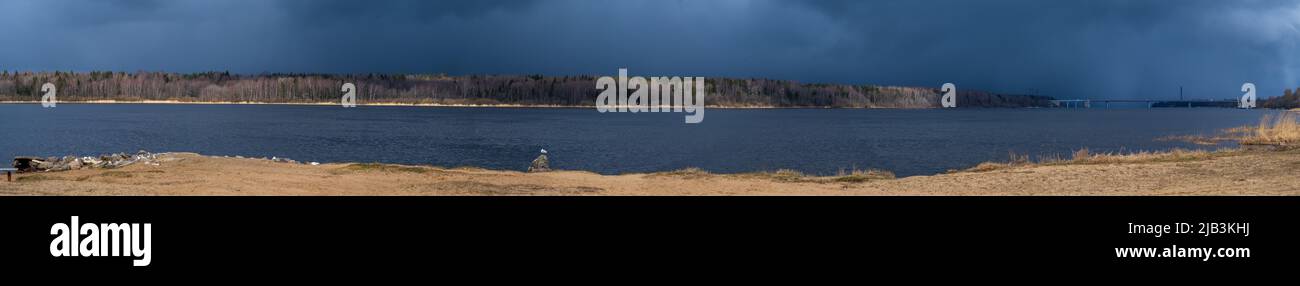 Forest river rain clouds panoramic hi-res stock photography and images ...