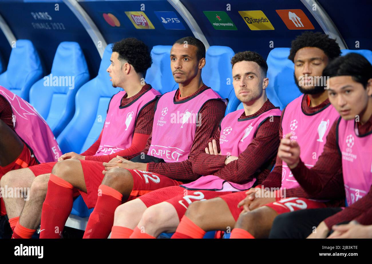 Substitute LFC, left to right Joel MATIP (LFC), Jota DIOGO (LFC), Joe ...