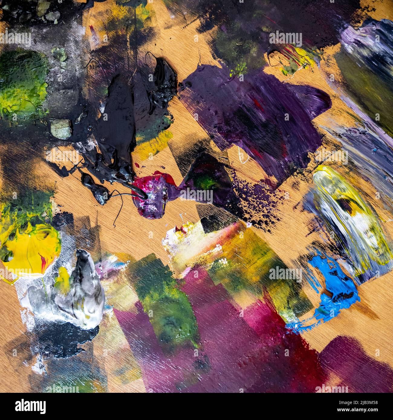 Artists palette from above hi-res stock photography and images - Alamy