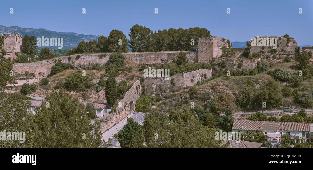 National Parador of Tourism in the Zuda Castle with its walls and ...