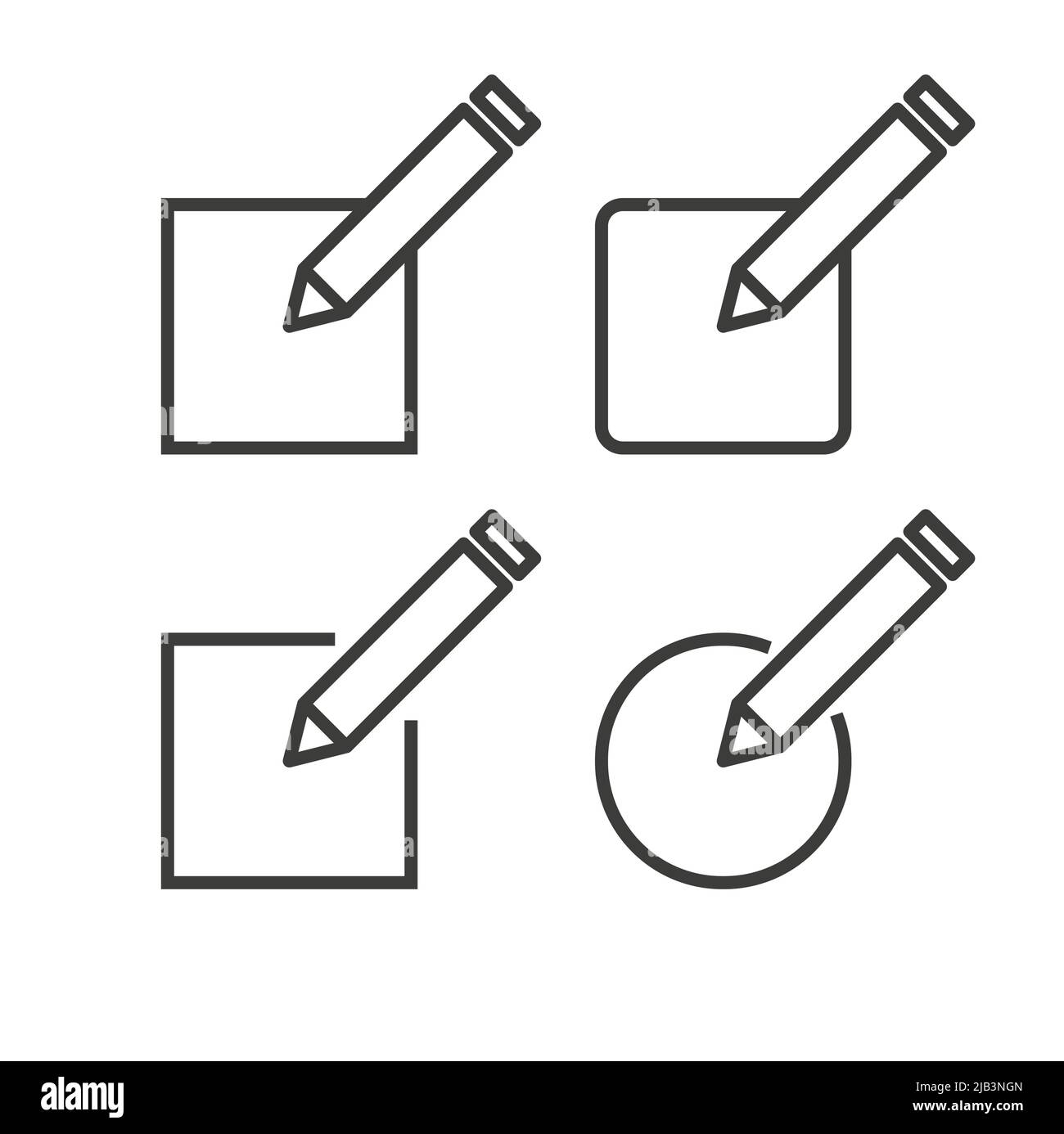 Write notepad vector icon Vector illustration Stock Vector Image & Art ...