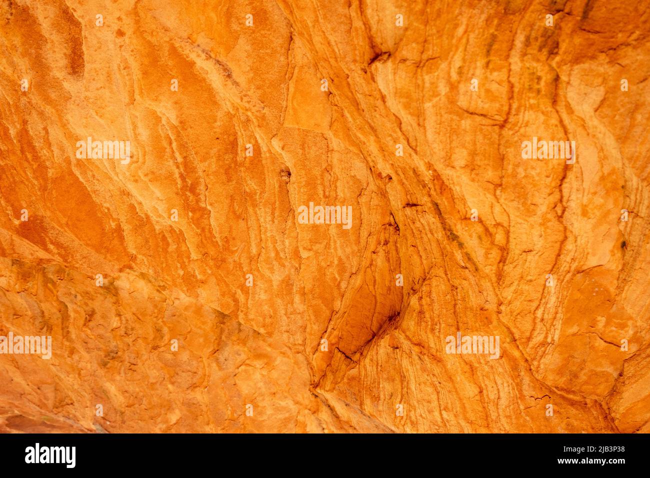 unique red sand rock. a wonderful rock structure created by Latvian ...