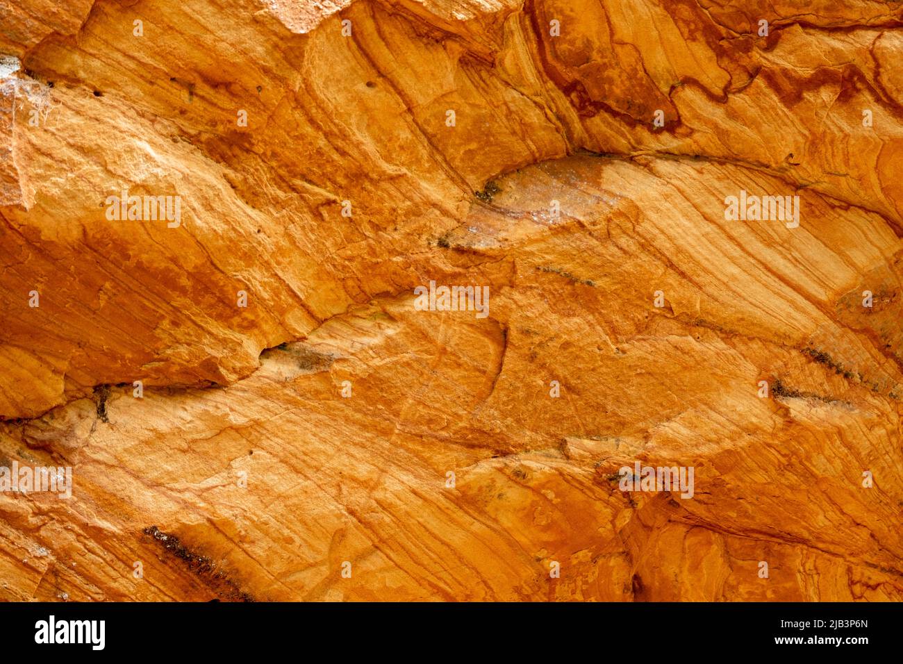 unique red sand rock. a wonderful rock structure created by Latvian ...