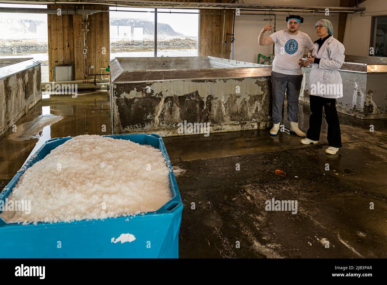 Norður Arctic Sea Salt Flakes Factory in Strandabyggð, Iceland Stock ...
