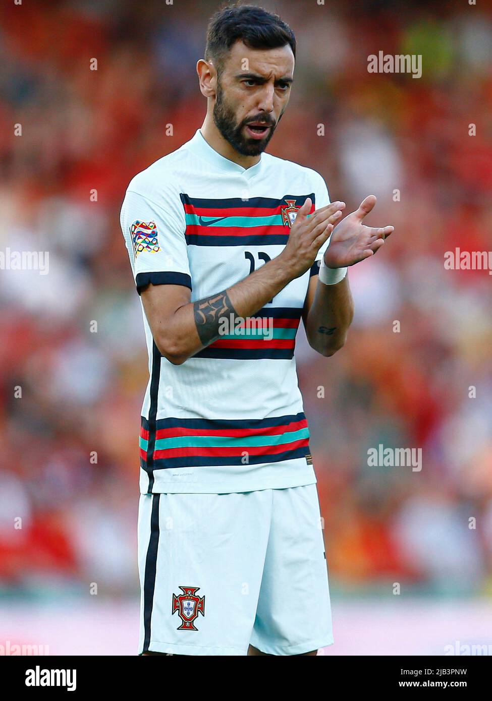 Bruno Fernandes of Portugal during the UEFA Nations League match ...