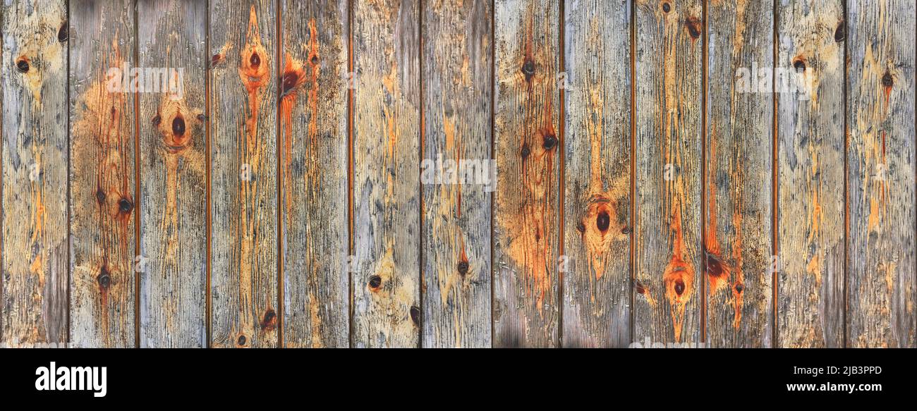 chipped wooden planks fence boarding background Stock Photo - Alamy