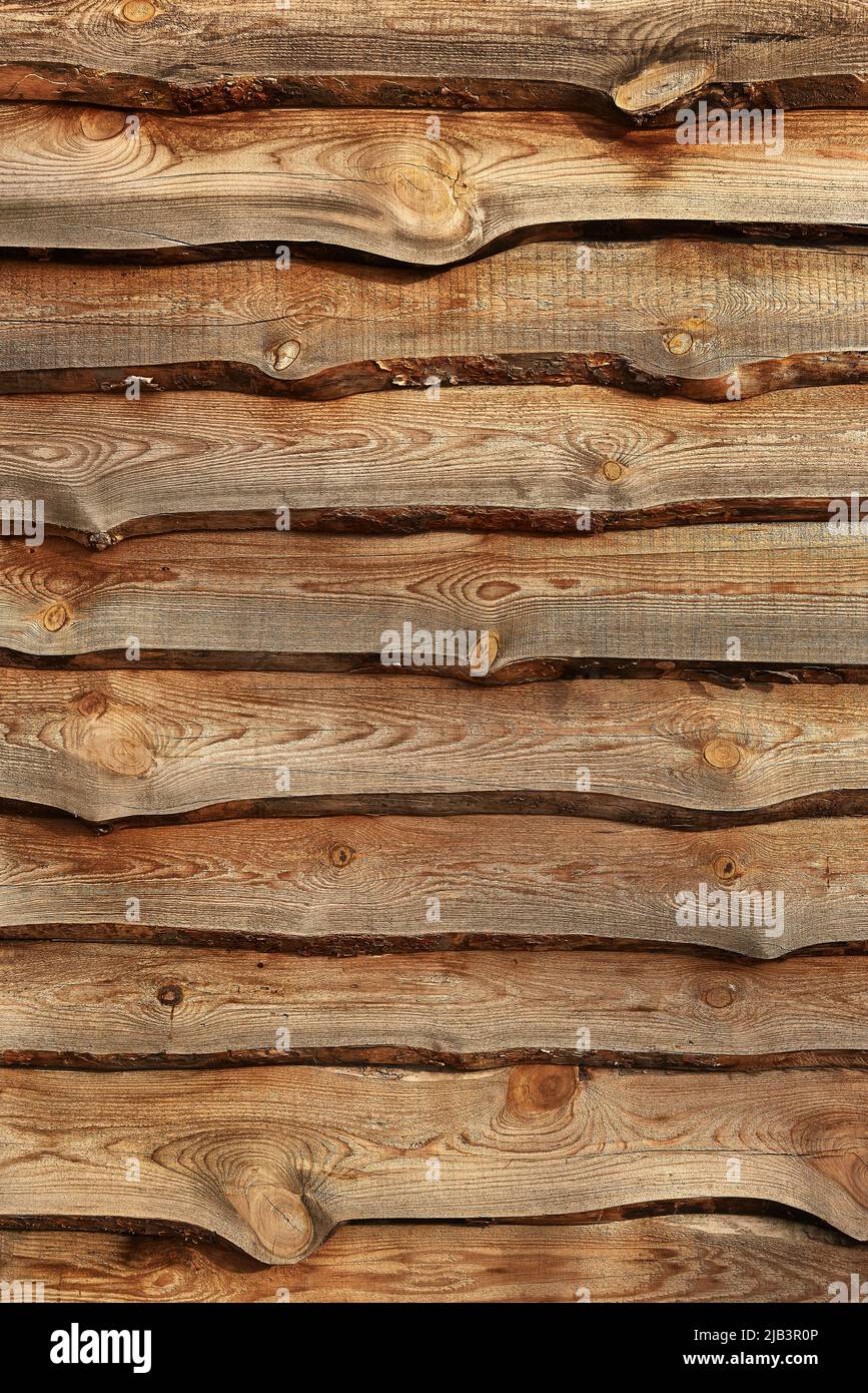 natural hardwood pine board siding Stock Photo - Alamy