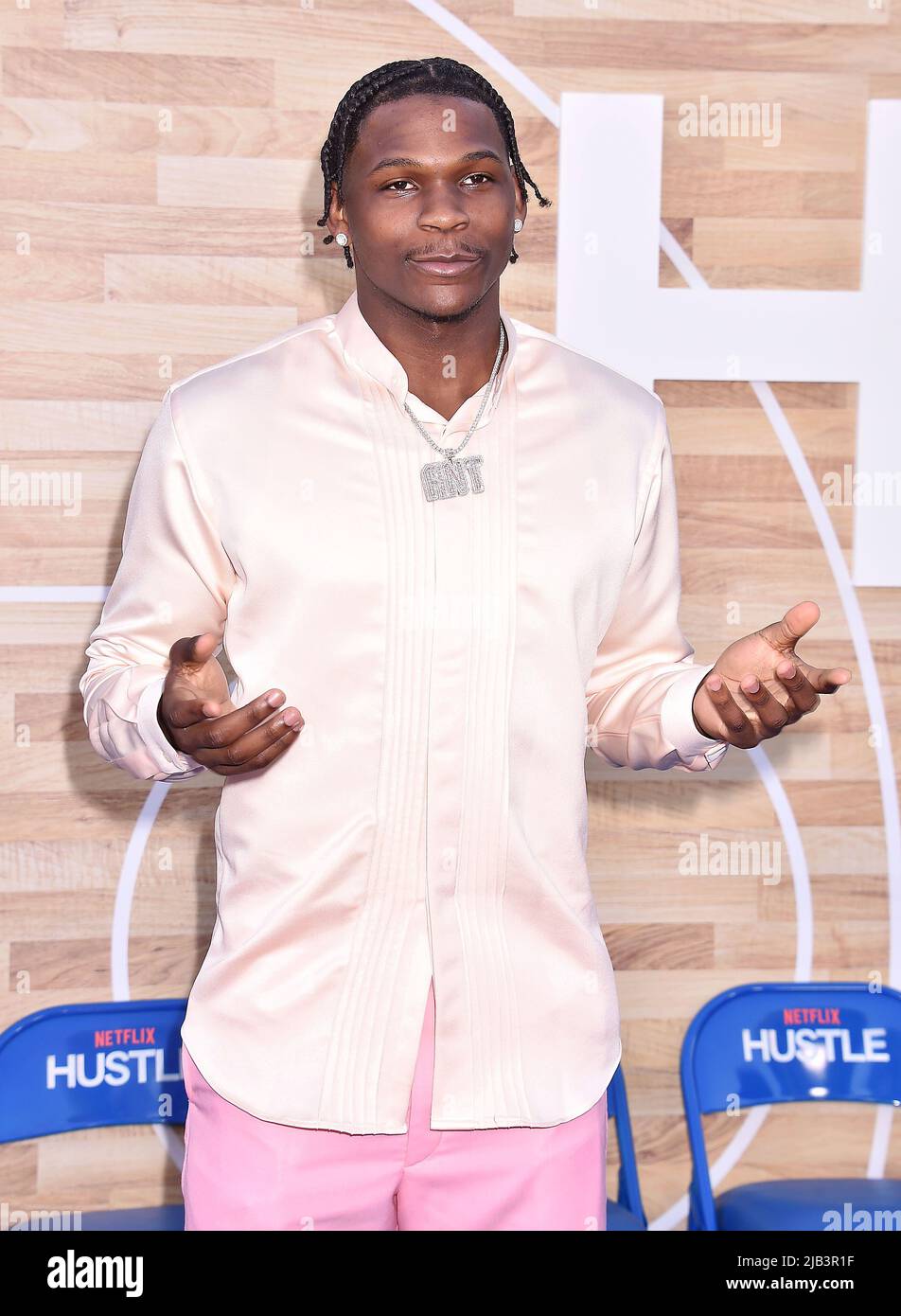 WESTWOOD, CA - JUNE 01: Anthony Edwards attends Netflix's "Hustle ...