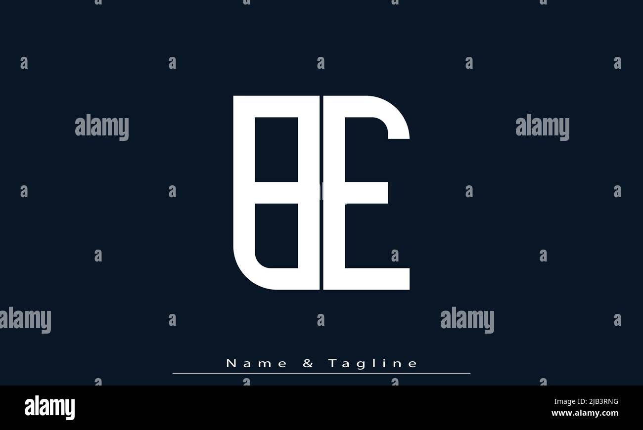 Alphabet letters Initials Monogram logo BE, EB Stock Vector Image & Art ...