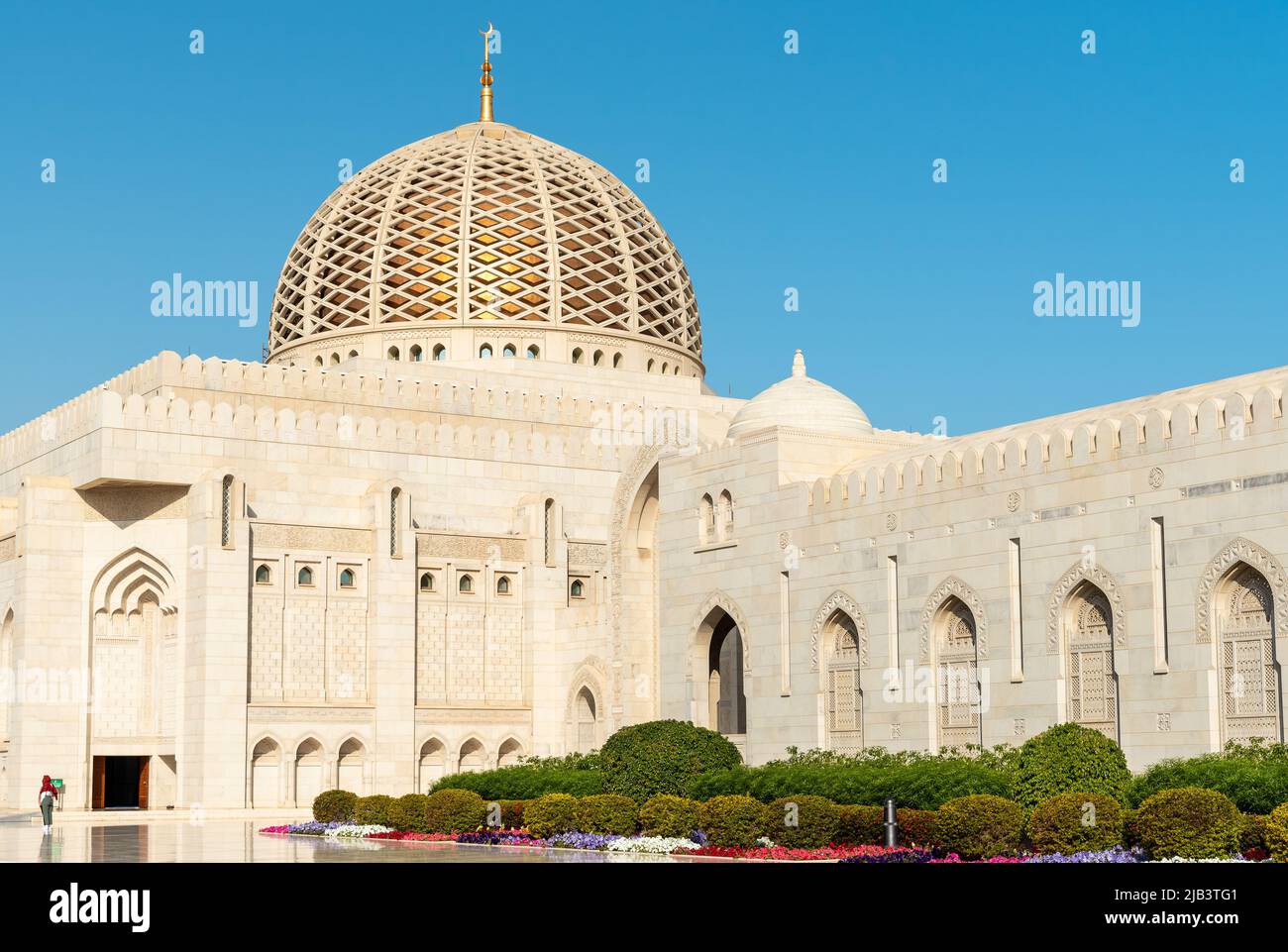 The Sultan Qaboos Grand Mosque in Muscat, Oman, Middle East Stock Photo ...