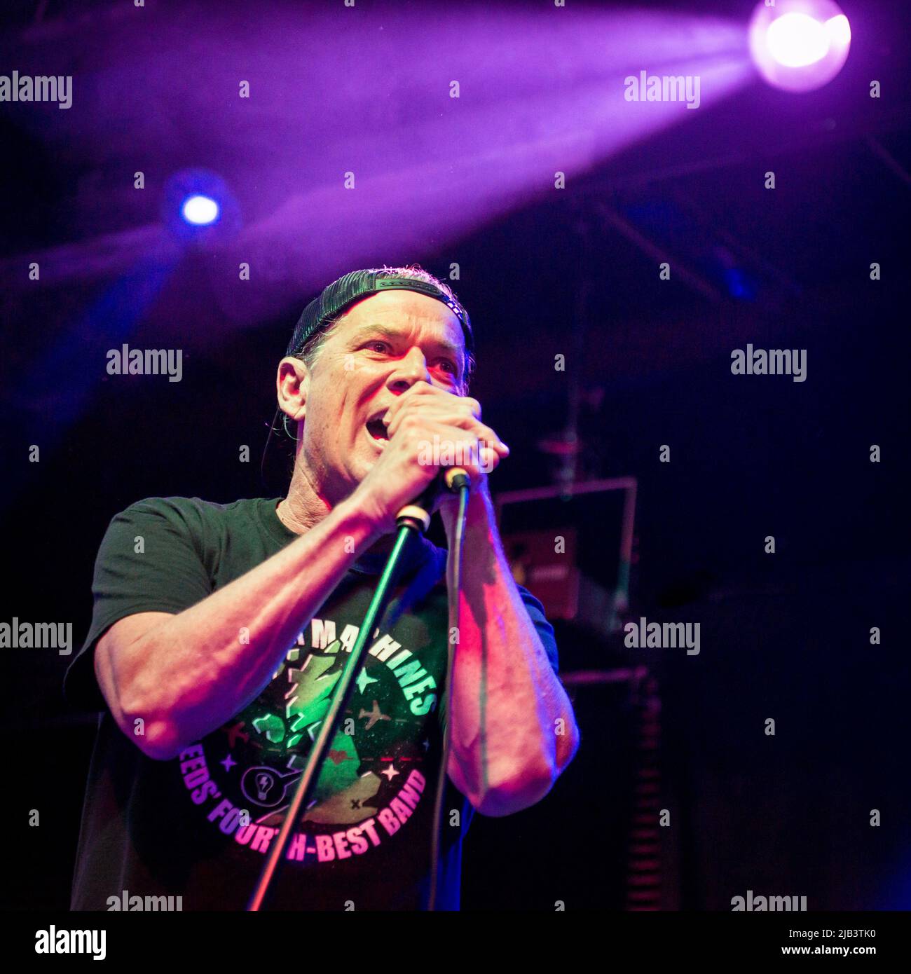 Whitfield Crane on lead vocals Stock Photo - Alamy