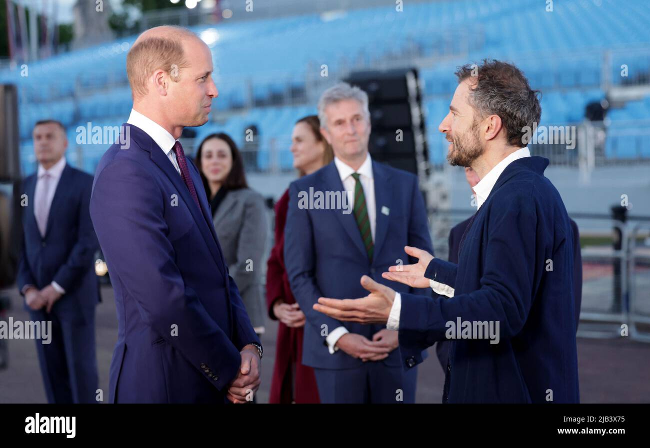 The Duke of Cambridge with Designer Thomas Heatherwick as he attends ...