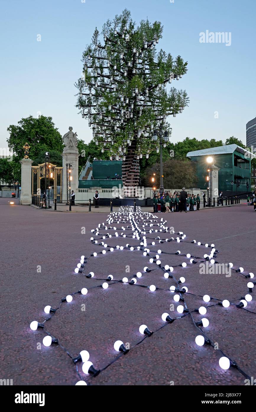General view of the "Tree Of Trees" created by Designer Thomas ...