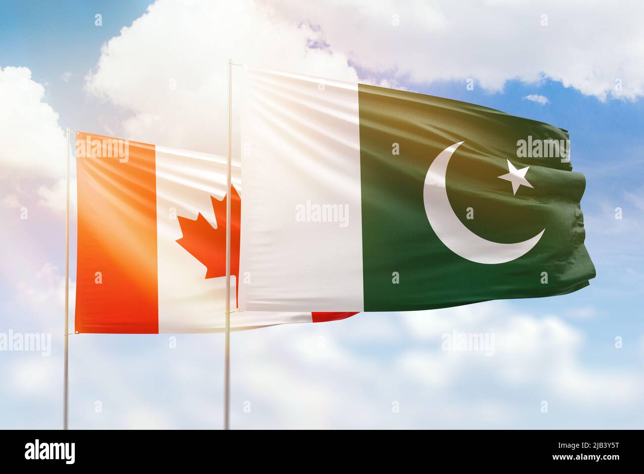 Pakistan canada flag hi-res stock photography and images - Alamy