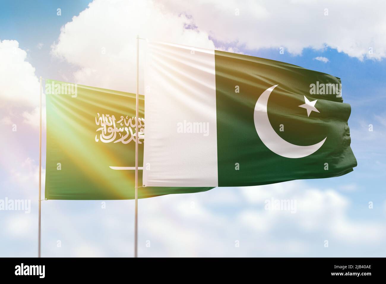 Pakistan saudi arabia flag hi-res stock photography and images - Alamy