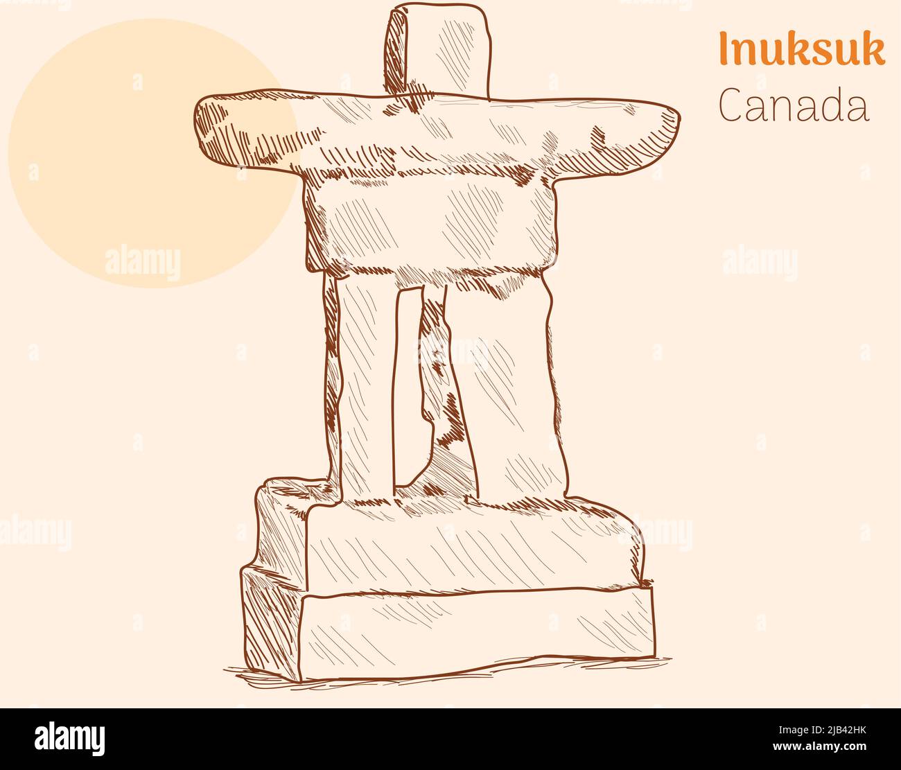 An inuksuk Stock Vector Images - Alamy
