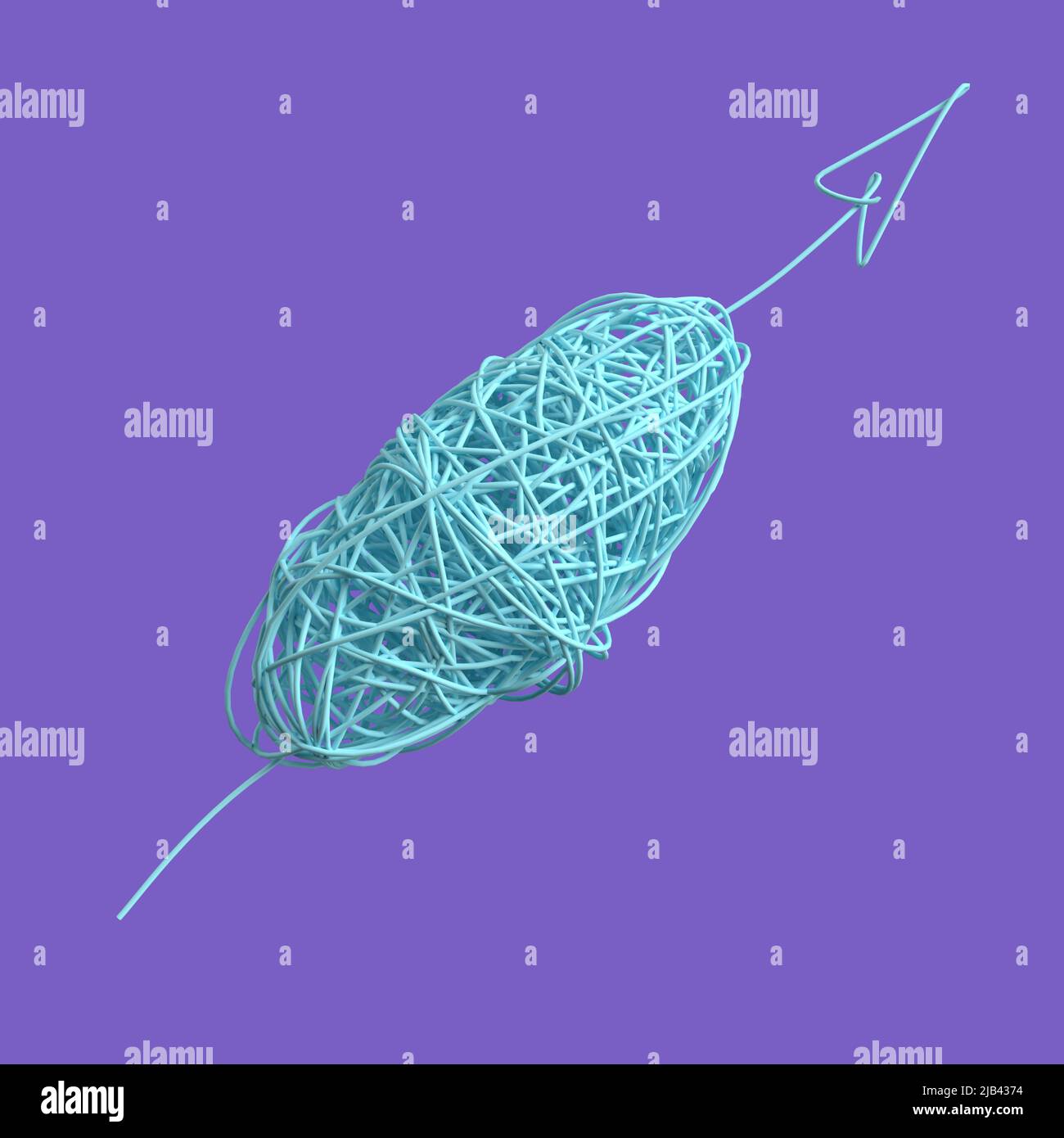 Tangle mess thread hi-res stock photography and images - Alamy