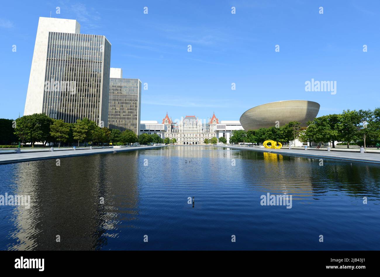 New York State Capitol building in downtown Albany, New York NY, USA ...