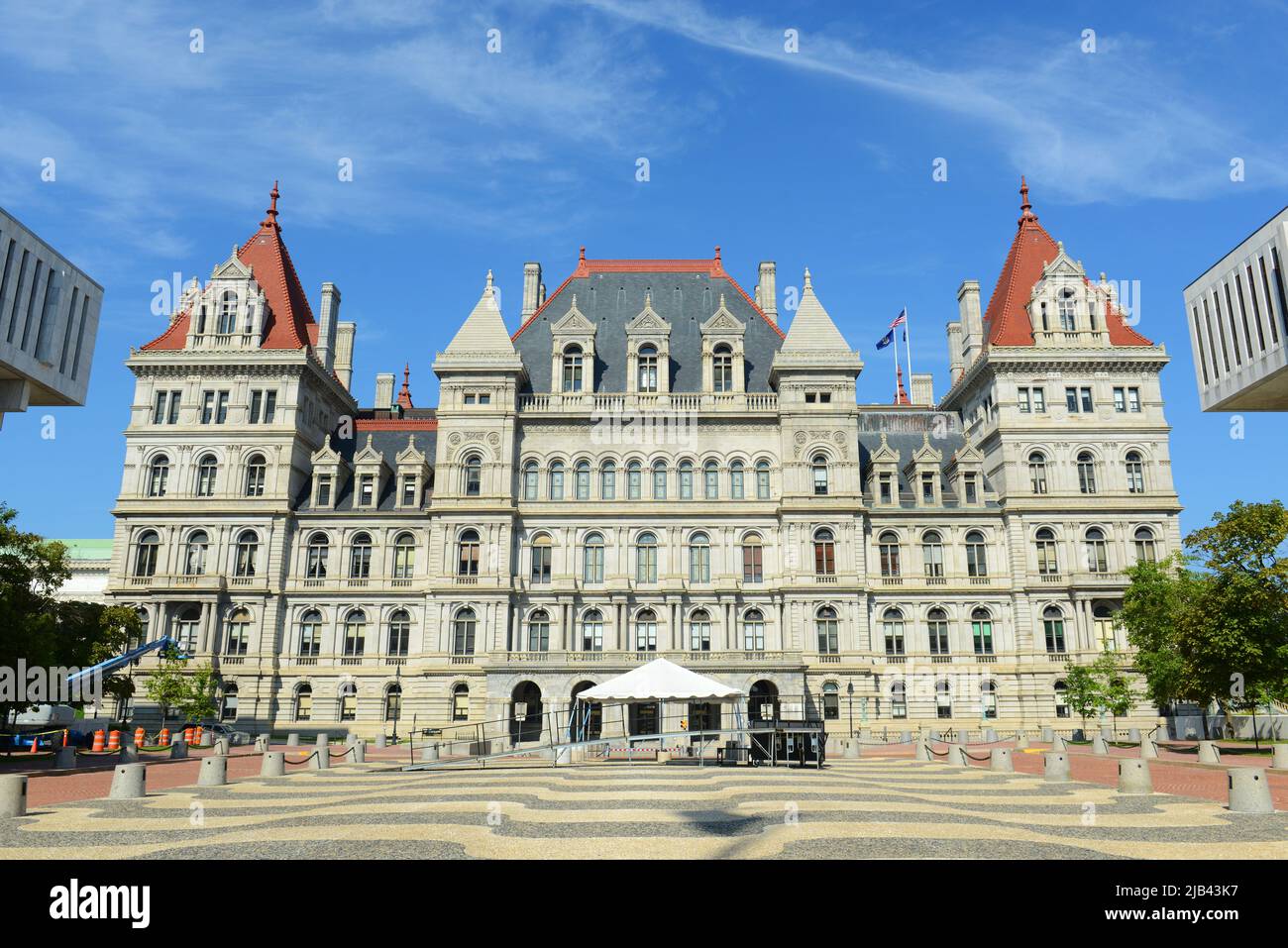 New York State Capitol building in downtown Albany, New York NY, USA ...