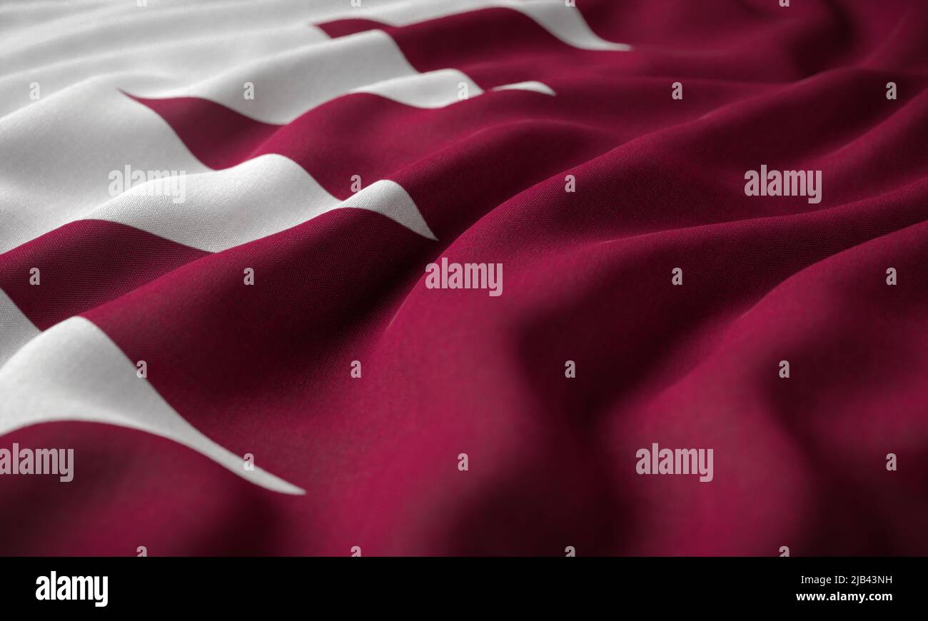 White qatar flag hi-res stock photography and images - Alamy