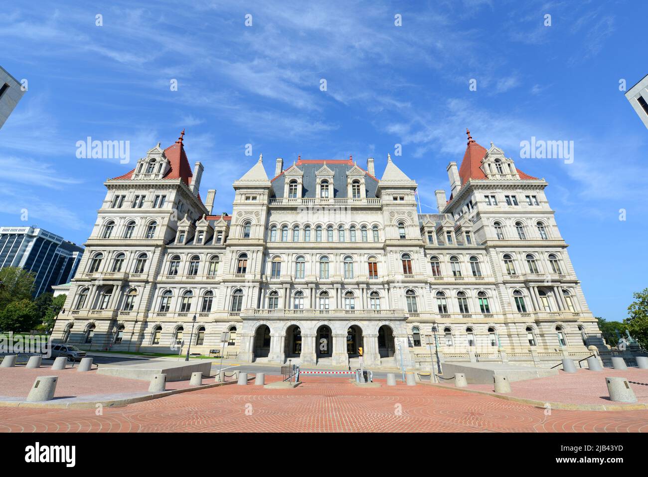 New York State Capitol building in downtown Albany, New York NY, USA ...