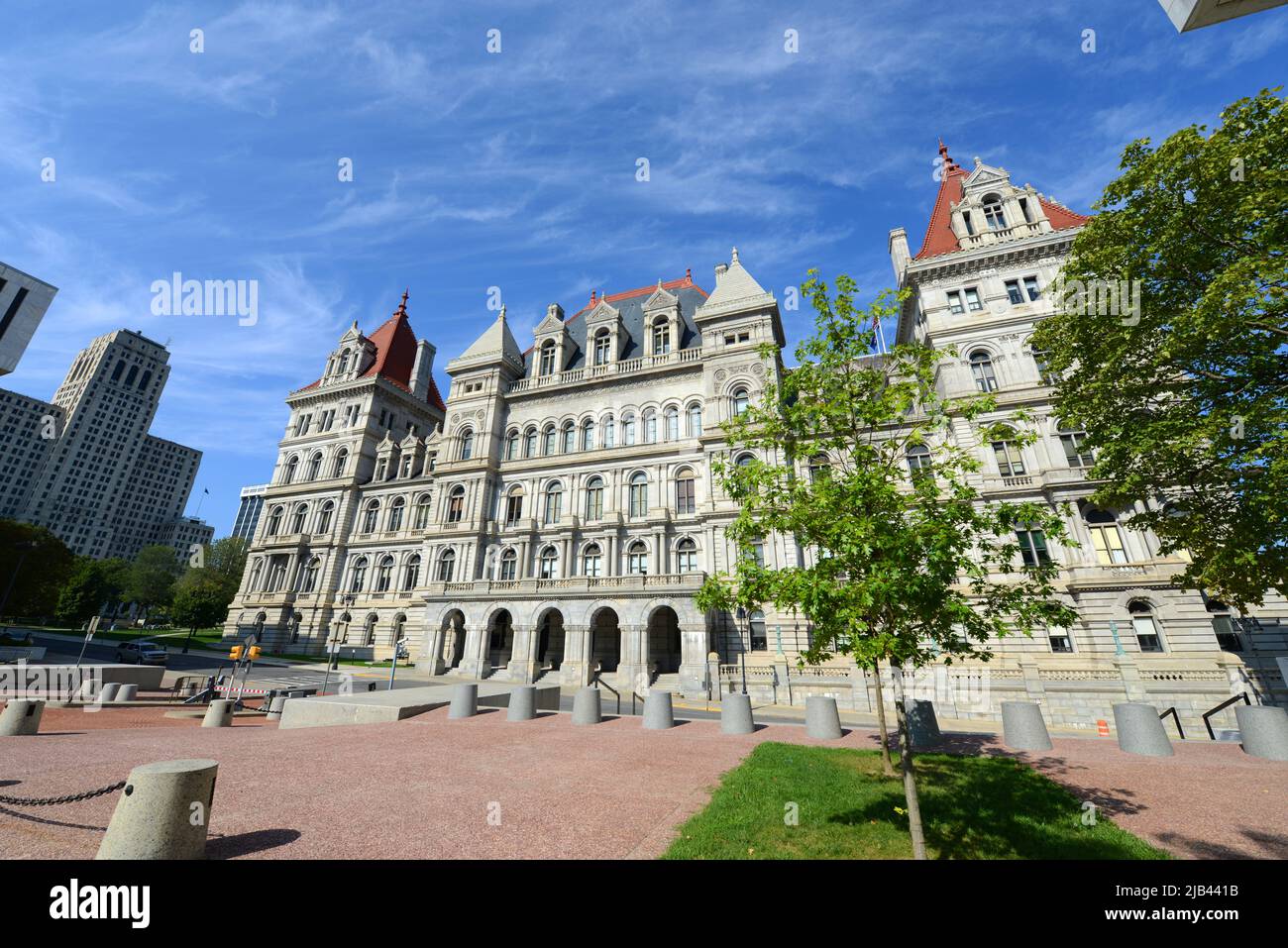 New York State Capitol building in downtown Albany, New York NY, USA ...