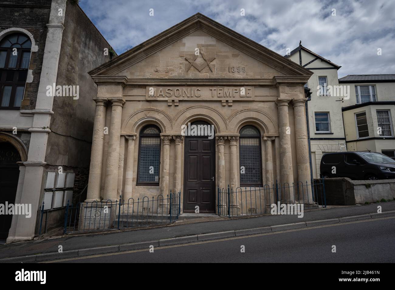 Masonic Temple, Lodge of Concord No. 1135, Ilfracombe, Devon, UK Stock ...