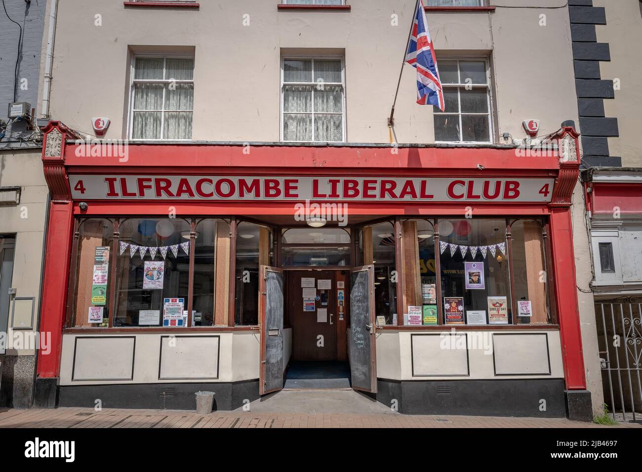 The Ilfracombe Liberal Club, Ilfracombe, Devon, UK Stock Photo - Alamy