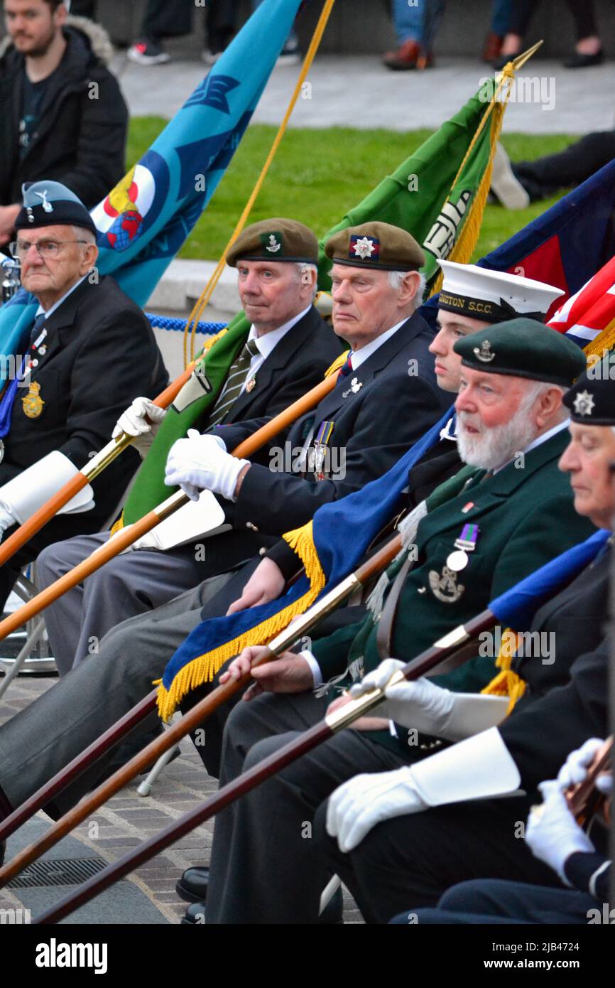 Stockton-on-Tees, UK. 02 Jun 2022. A commemorative Beacon was lit in ...
