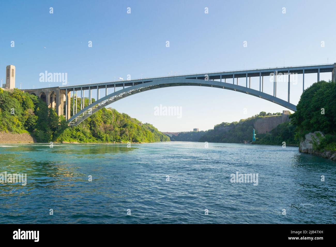 The Niagara Falls International Rainbow Bridge Stock Photo - Alamy