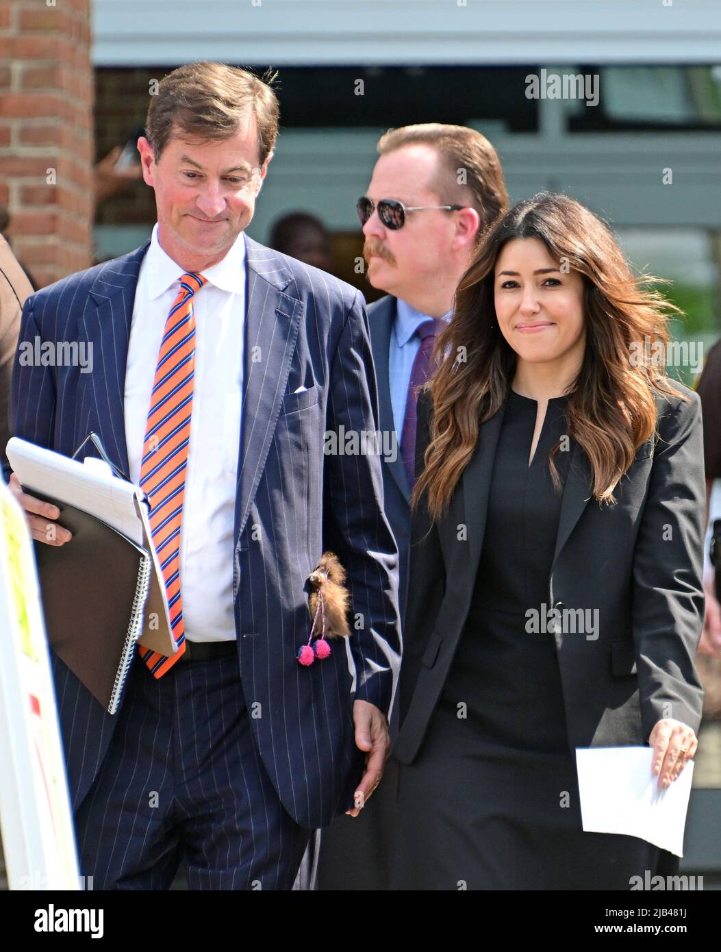 Johnny Depp lawyers Benjamin G. Chew, left, and Camille Vasquez, right ...