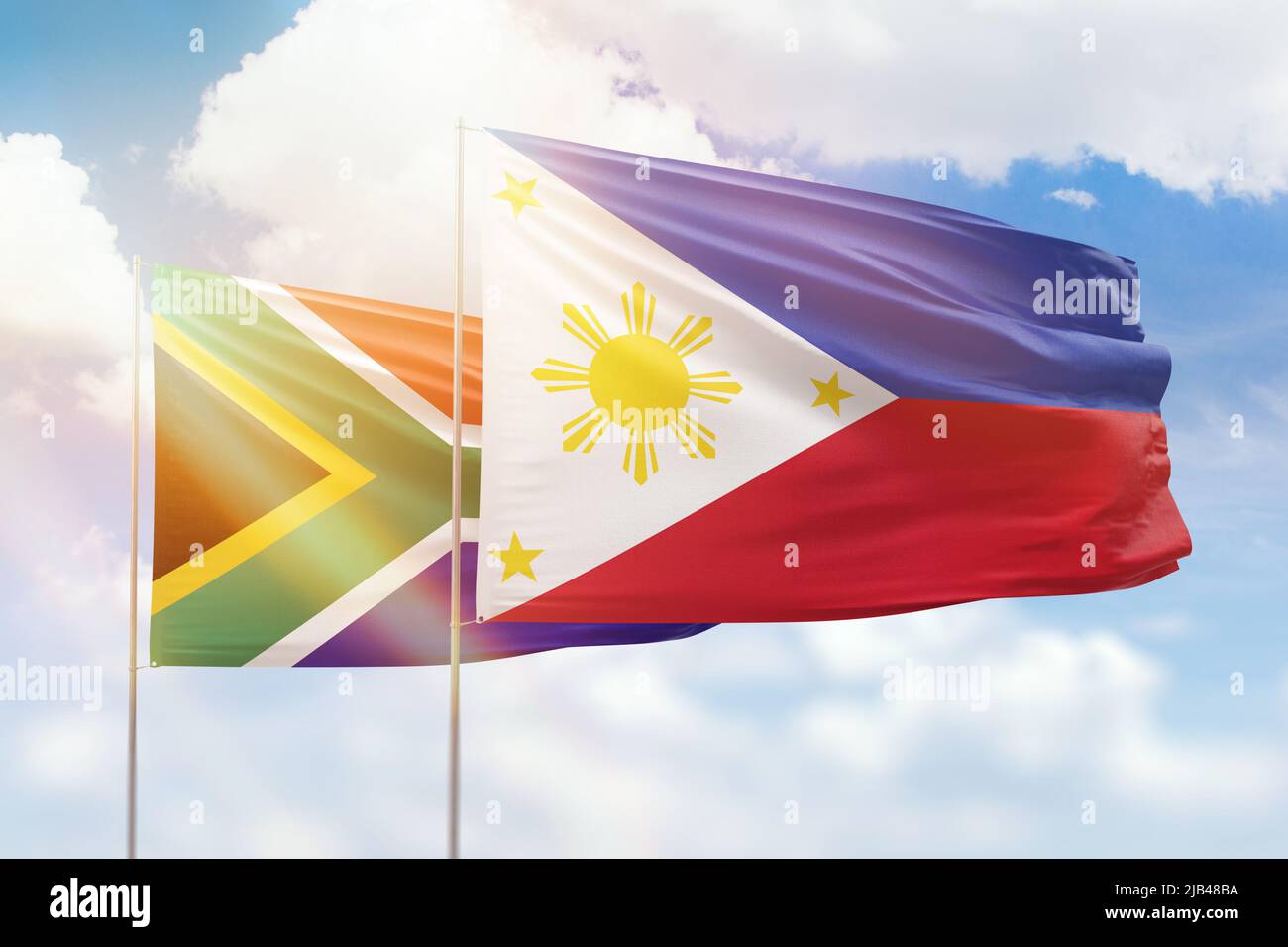South africa philippines flags hi-res stock photography and images - Alamy